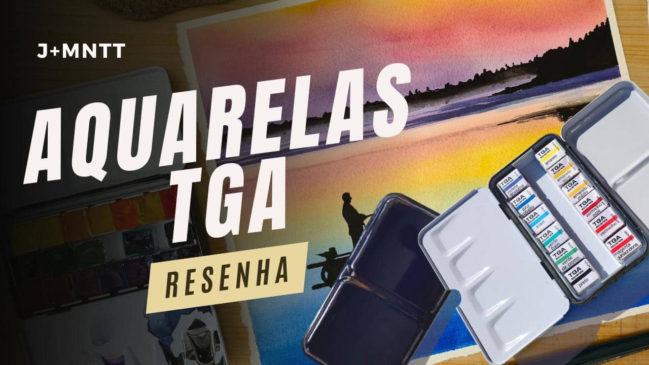 Aquarela TGA | Resenha - Curso de Desenho - Eu que Desenhei